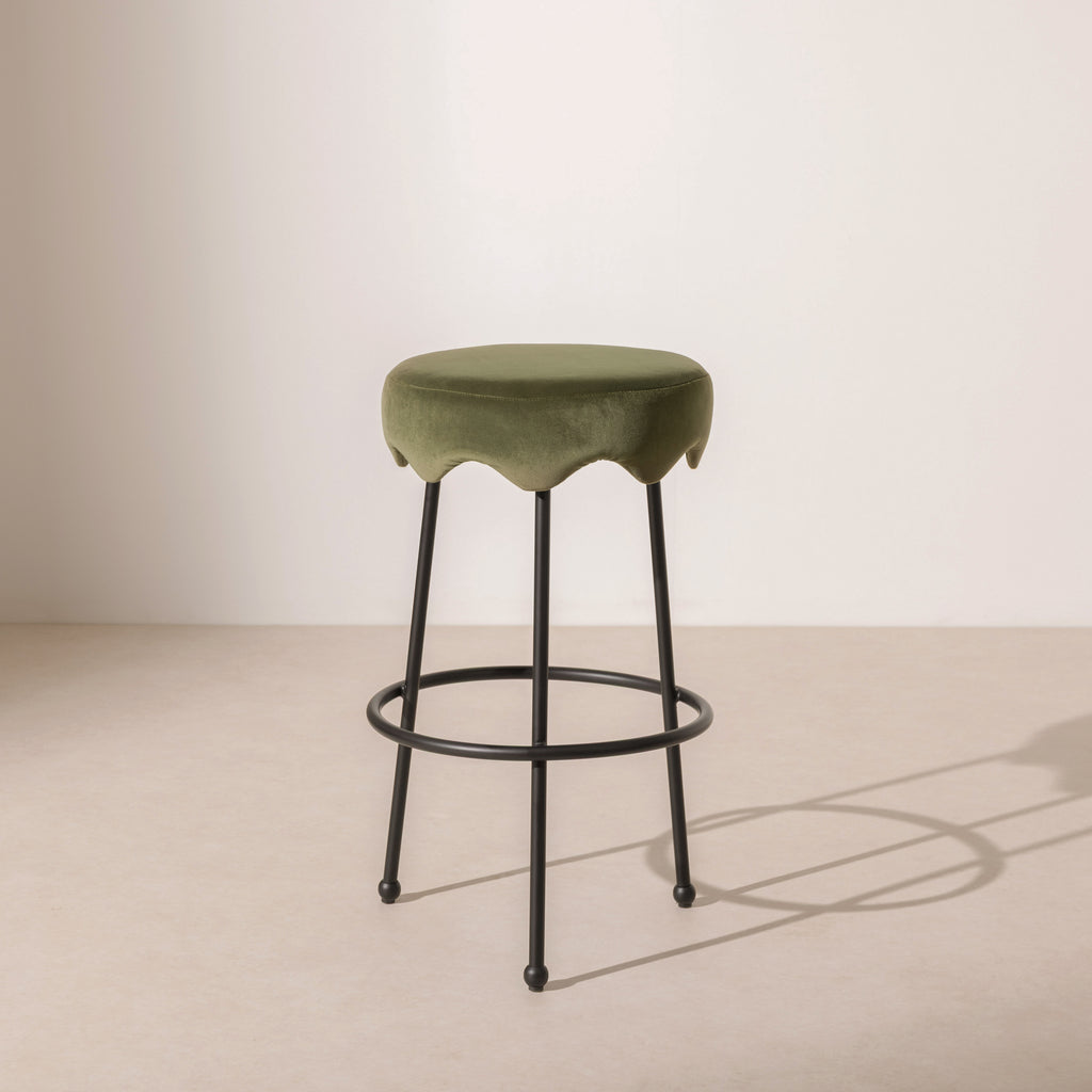 No.17 The Honore Scalloped Bar Stool | Six The Residence – Six The ...